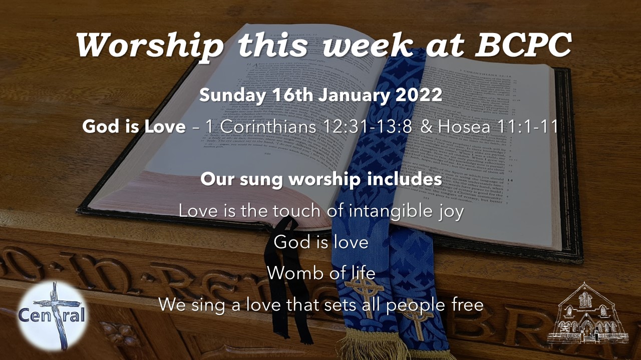 SUNDAY 16TH JANUARY IN PERSON AND ONLINE WORSHIP