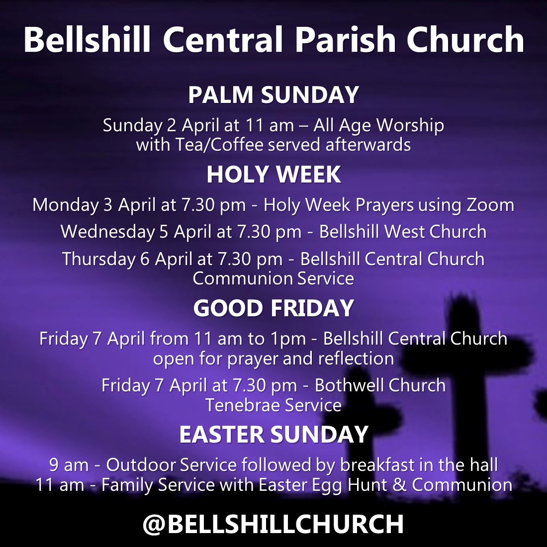 Easter and Holy Week 2023 – BELLSHILL: CENTRAL PARISH CHURCH OF SCOTLAND