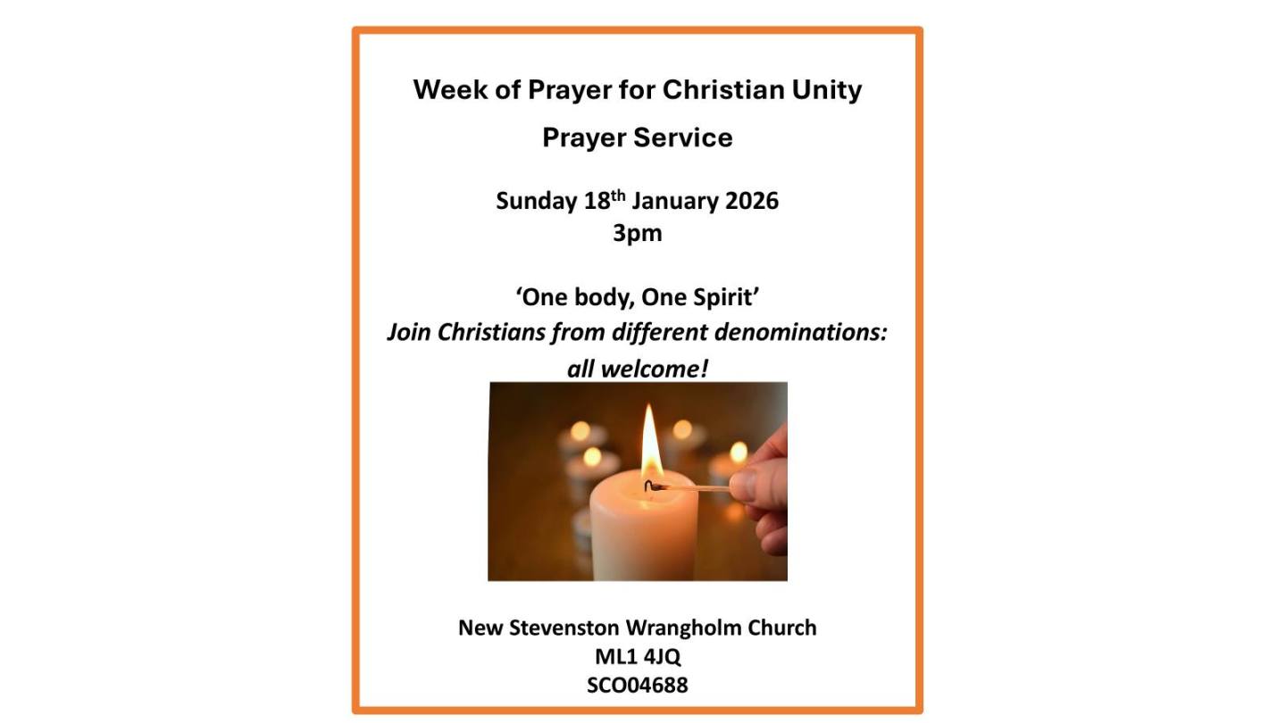 In person Week of Prayer Service at Wrangholm Kirk – BELLSHILL: CENTRAL ...